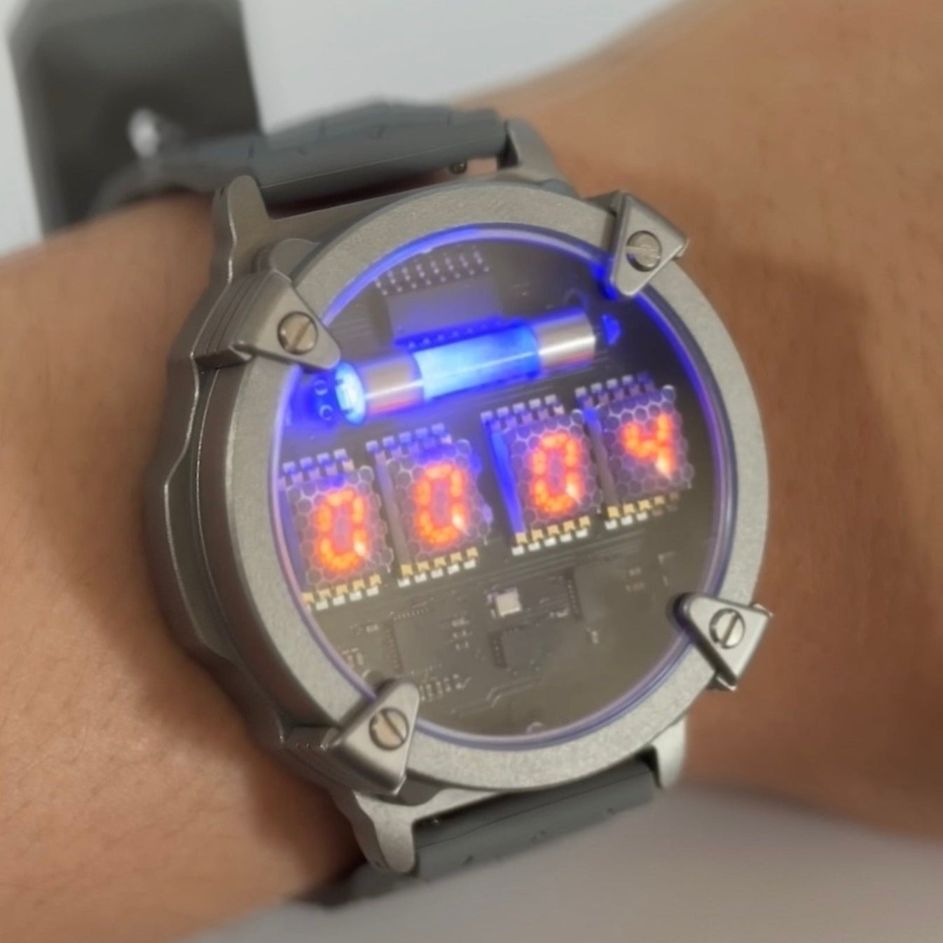 Nixie Watch 2 - Titanium - MXGZS